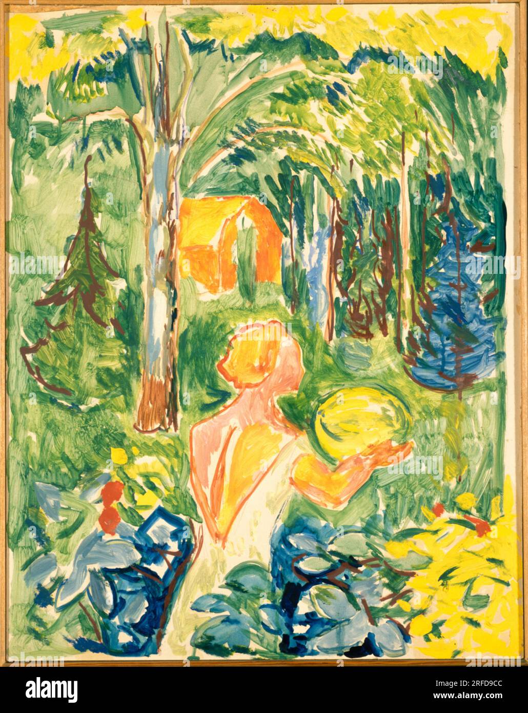 Woman with Pumpkin 1942 by Edvard Munch Stock Photo - Alamy