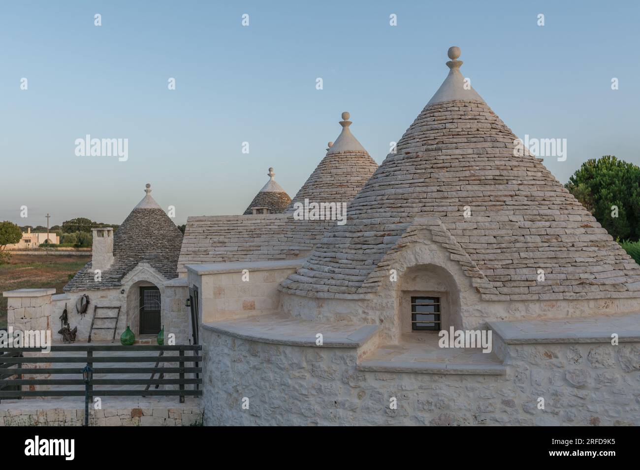 Trulli, traditional historic little stone house from Puglia, Italy with ...