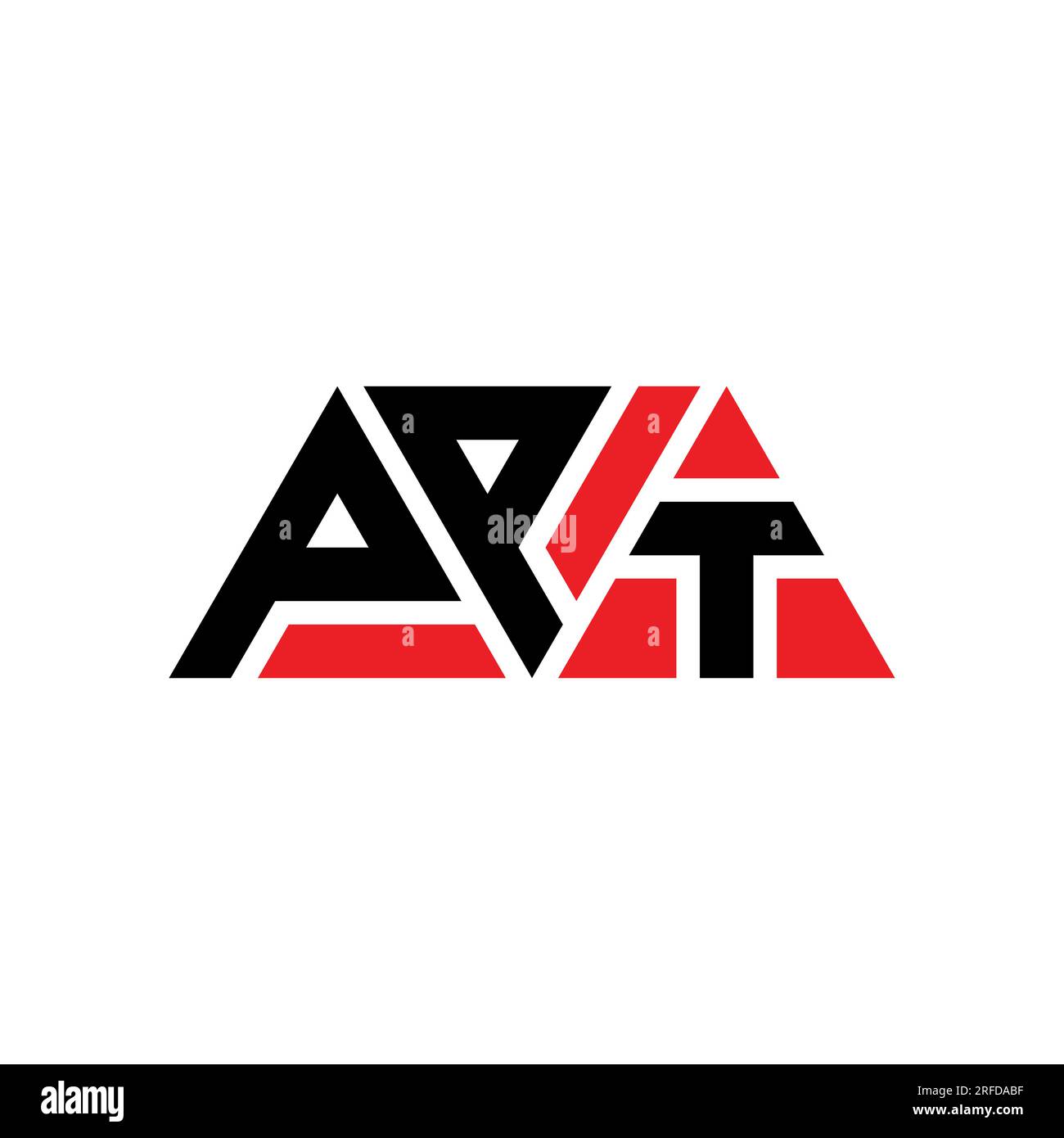 PPT triangle letter logo design with triangle shape. PPT triangle logo ...