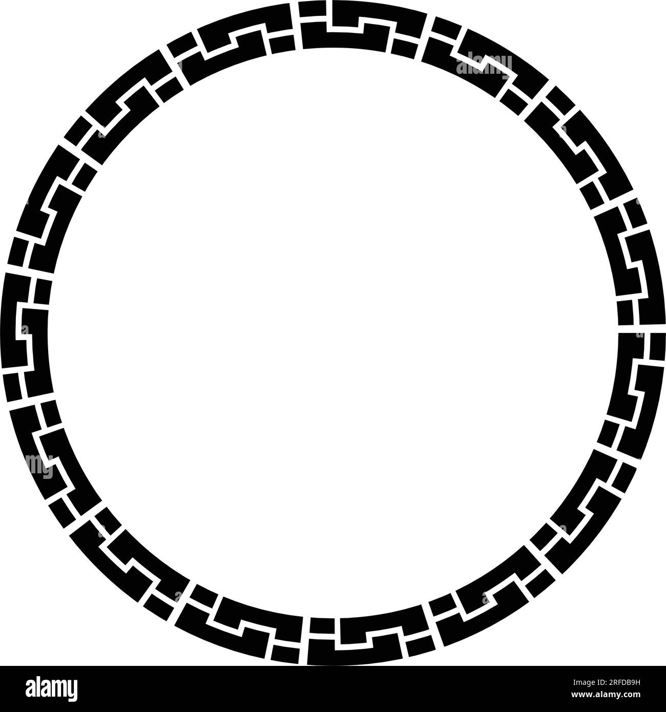 Circle frame border round design shape icon for decorative vintage ...