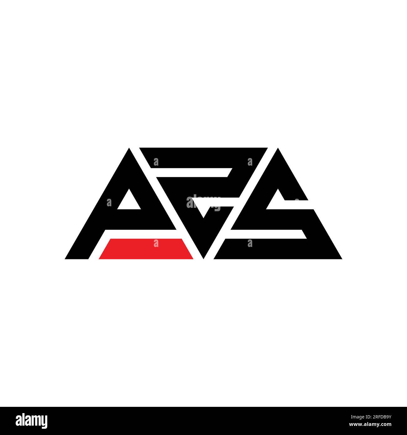 PZS triangle letter logo design with triangle shape. PZS triangle logo ...