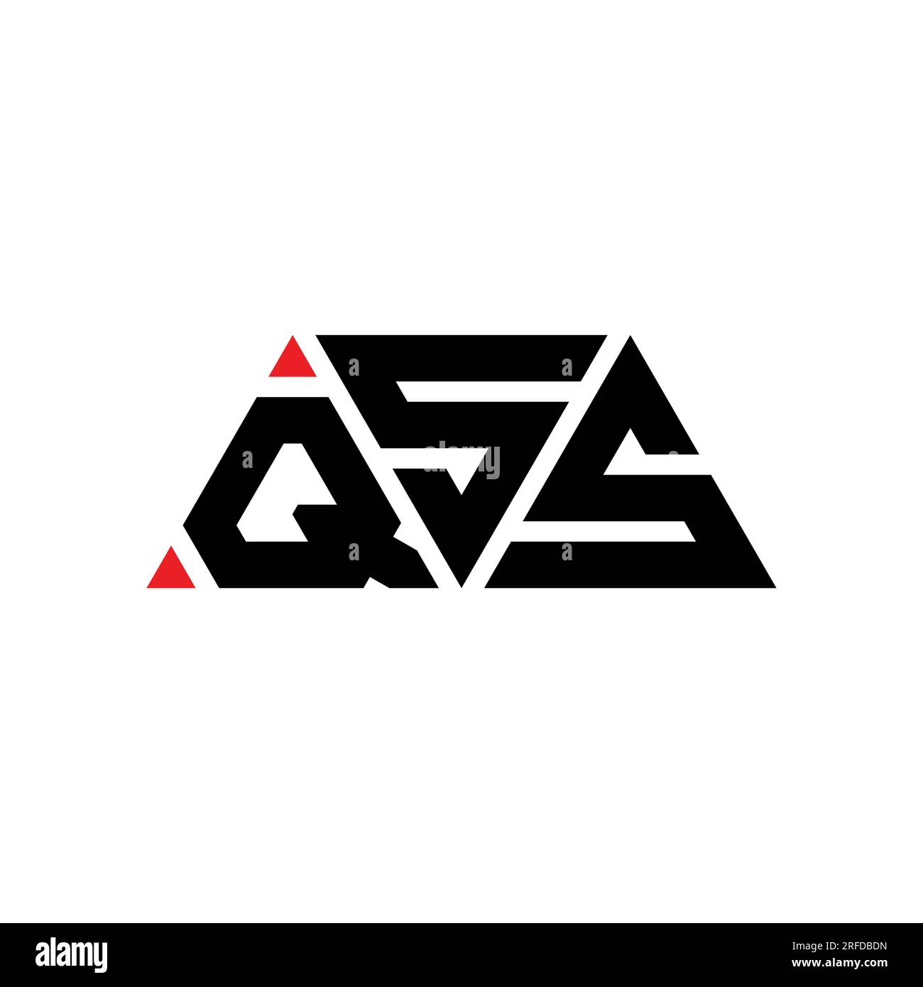 QSS triangle letter logo design with triangle shape. QSS triangle logo ...