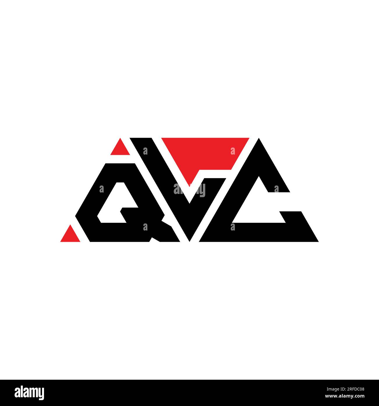 QLC triangle letter logo design with triangle shape. QLC triangle logo ...