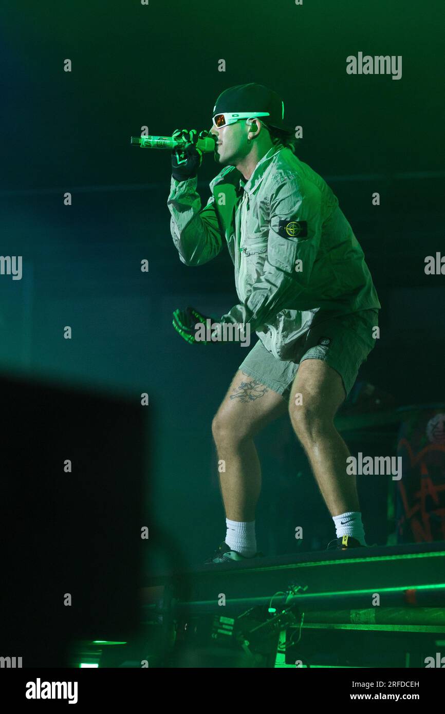 Colombian singer Salomón Villada Hoyos known by his stage name Feid ...