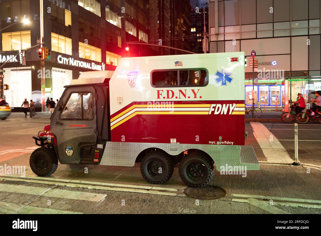 New York City, USA - July 23, 2023: fire department of new york city ...