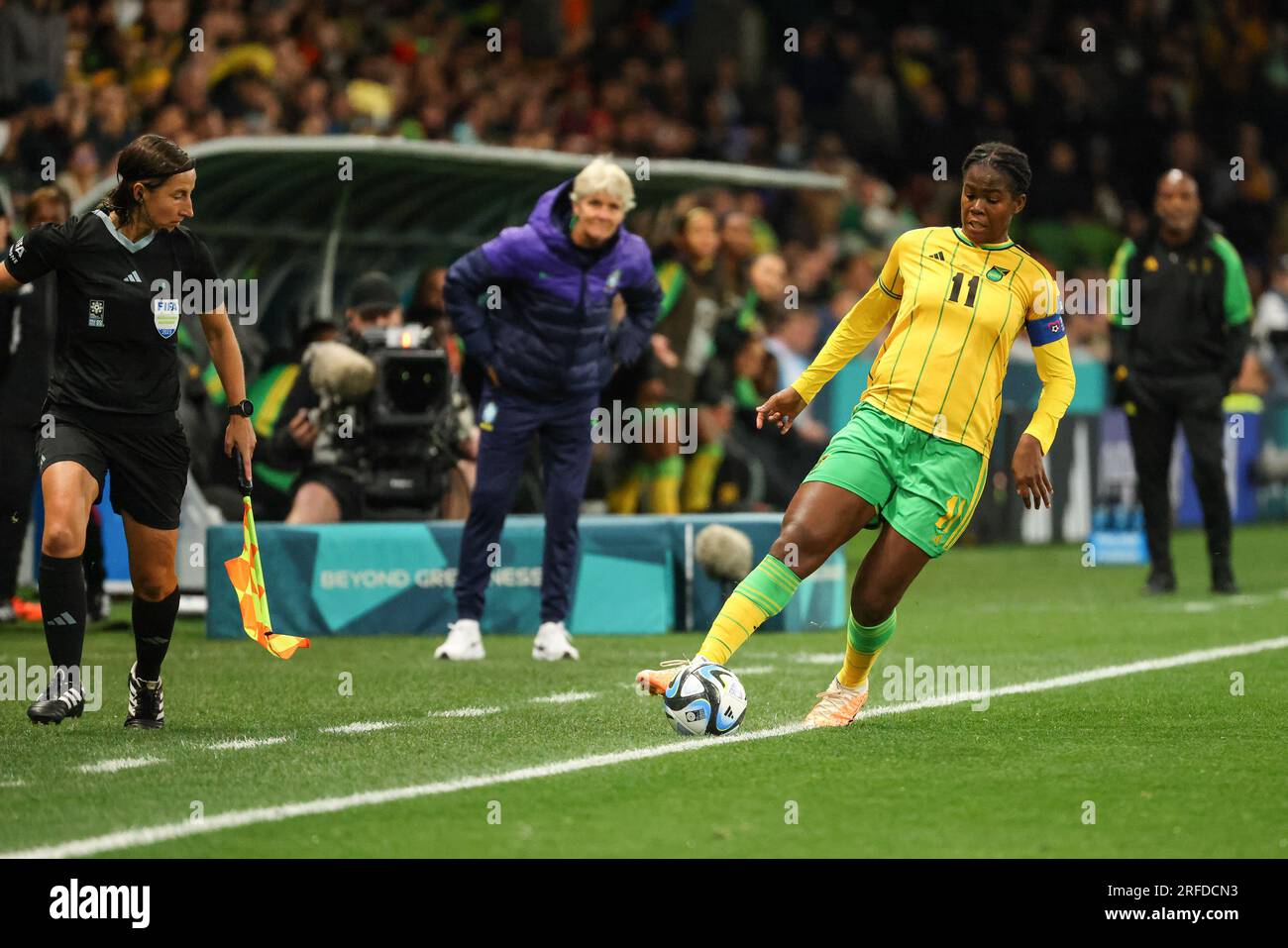 Melbourne, Australia. 02nd Aug, 2023. Khadija Shaw of Jamaica in action ...