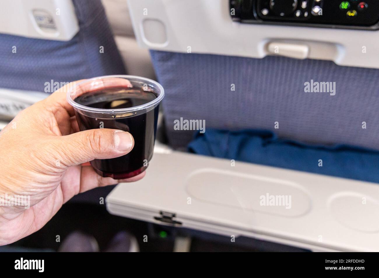 Alcohol tray table plane hi-res stock photography and images - Alamy