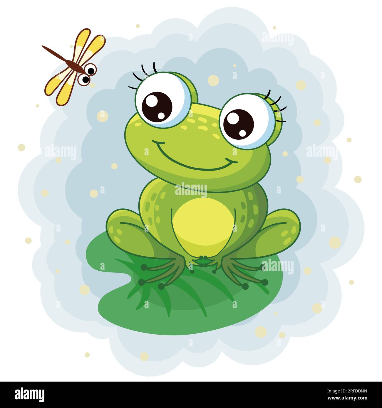 Cute Cartoon Toads Frog Cartoon Drawing Hi Res Stock Photography And