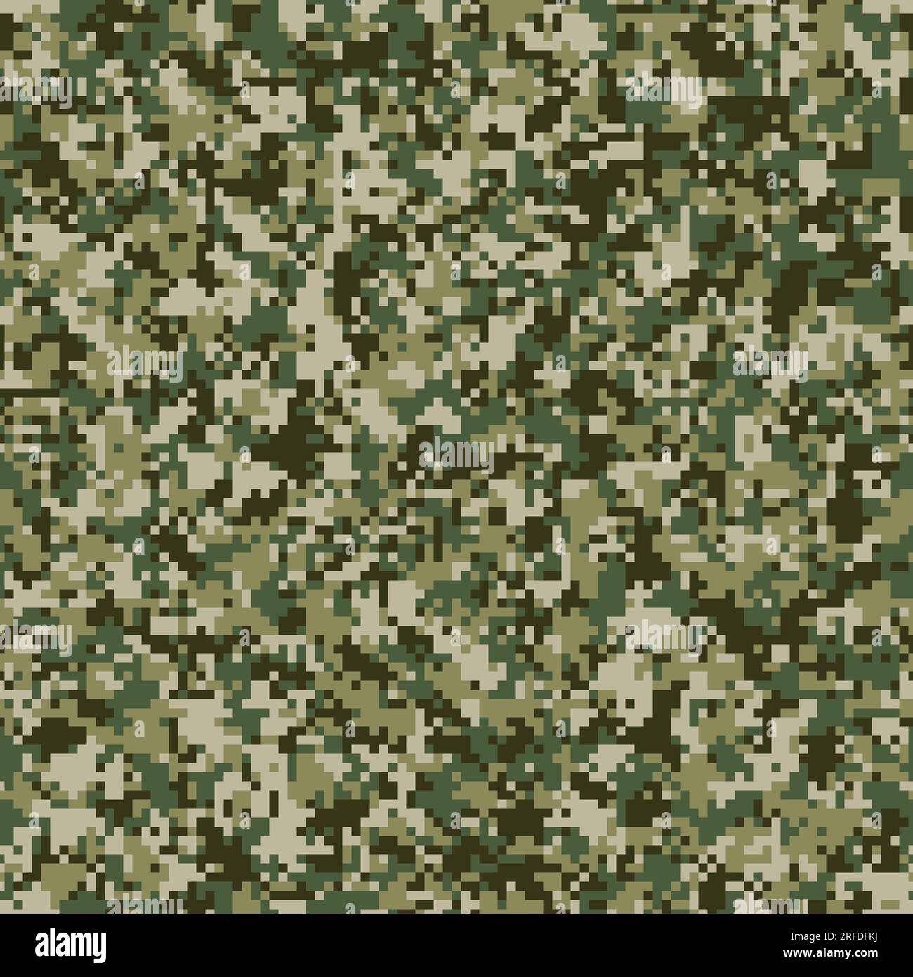Digital pixel military camouflage pattern texture vector illustration ...