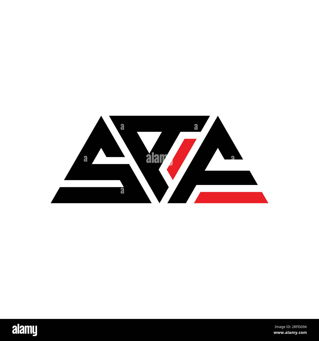 SAF triangle letter logo design with triangle shape. SAF triangle logo ...