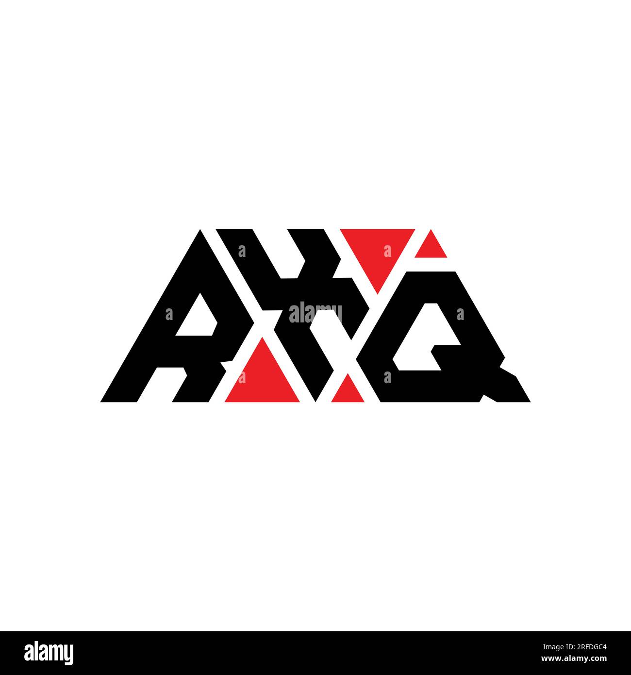 RXQ triangle letter logo design with triangle shape. RXQ triangle logo ...