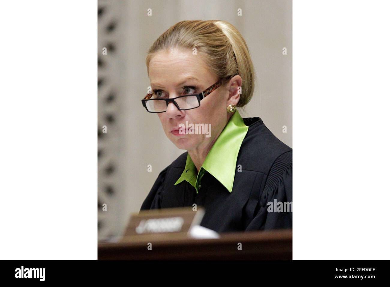 FILE - Wisconsin Supreme Court Justice Annette Ziegler listens to ...