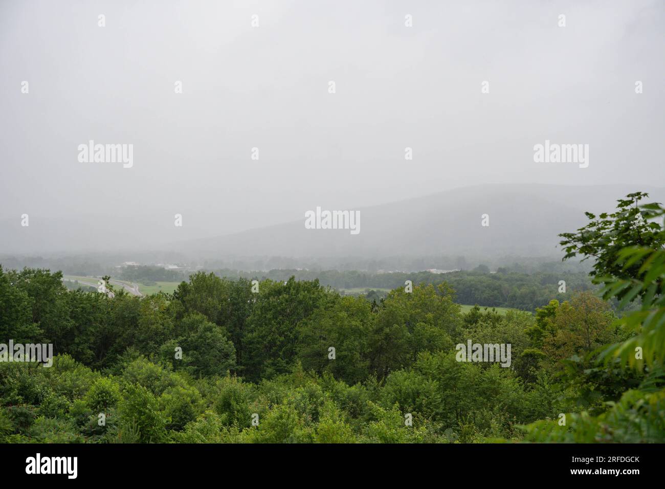 Valley town USA fresh rain, landscape backgrounds Stock Photo - Alamy