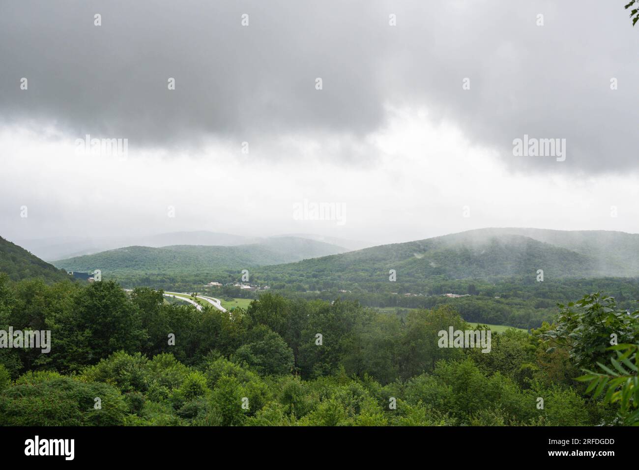 Valley town USA fresh rain, landscape backgrounds Stock Photo - Alamy