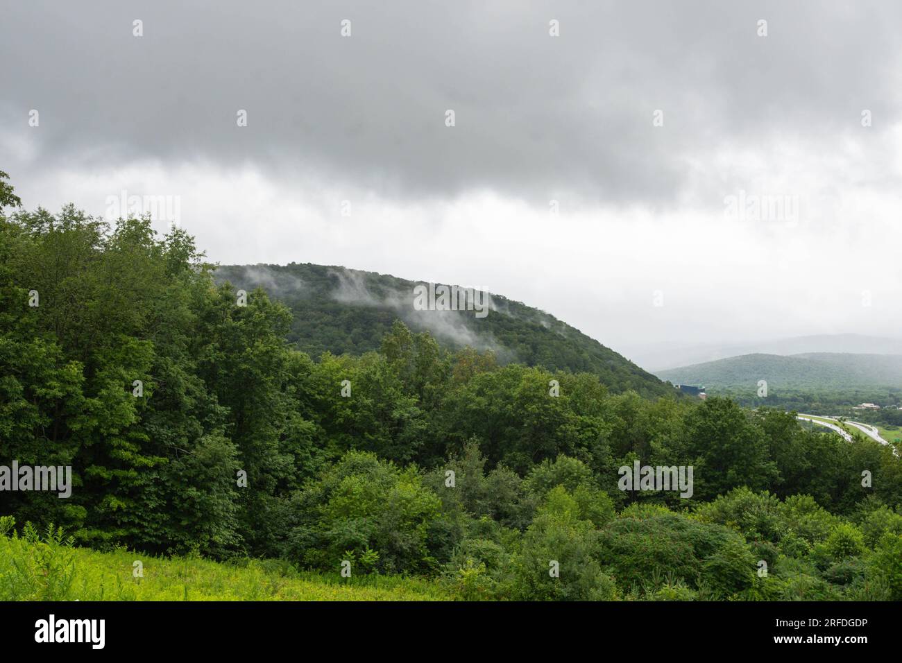Valley town USA fresh rain, landscape backgrounds Stock Photo - Alamy