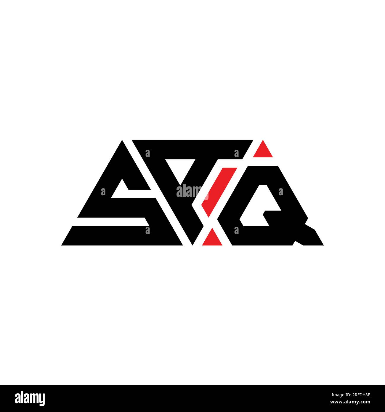 SAQ triangle letter logo design with triangle shape. SAQ triangle logo ...