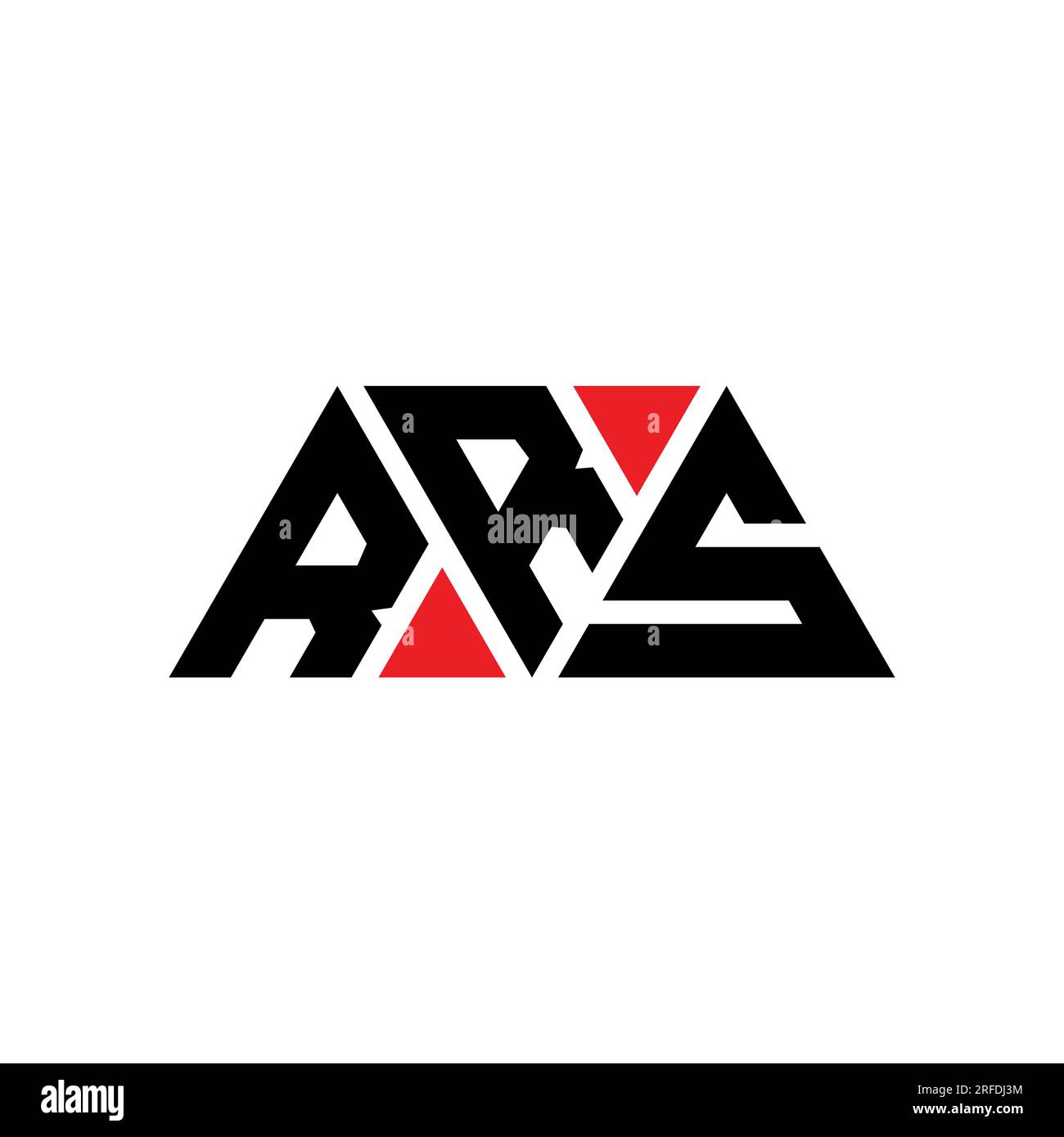 RRS triangle letter logo design with triangle shape. RRS triangle logo ...