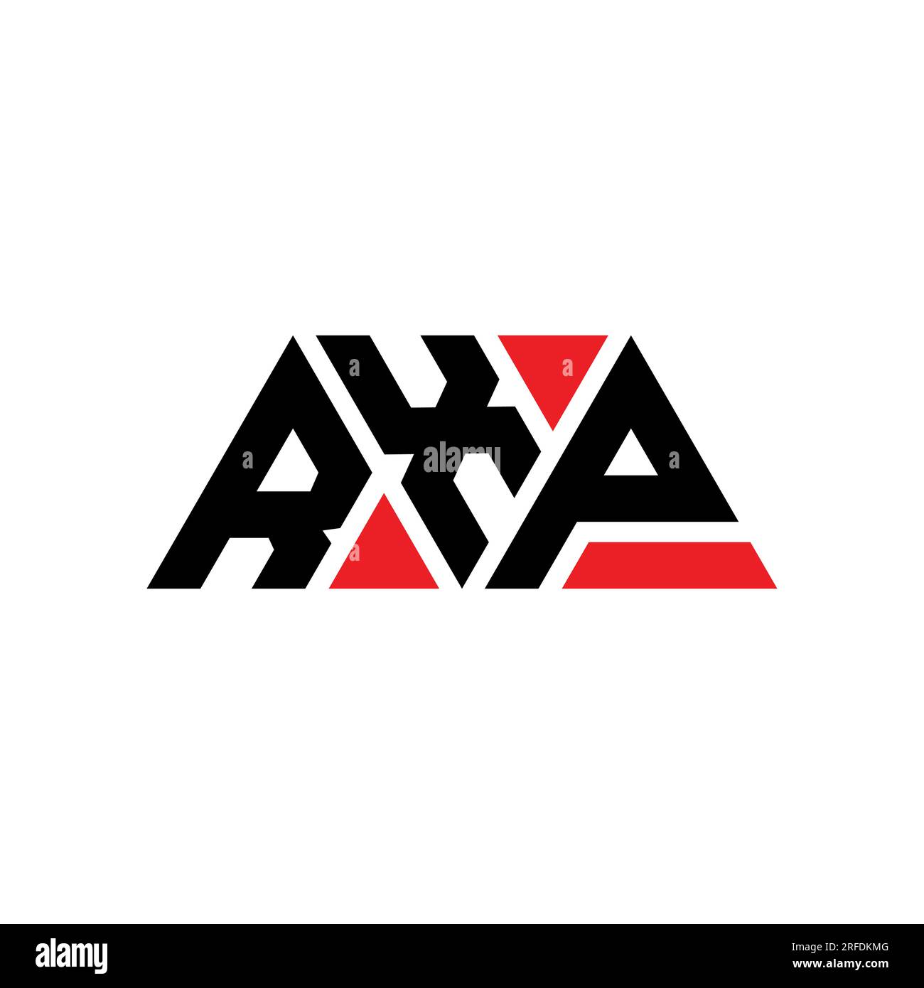 RXP triangle letter logo design with triangle shape. RXP triangle logo ...