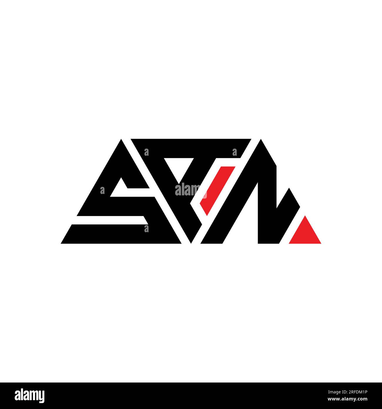 SAN triangle letter logo design with triangle shape. SAN triangle logo ...