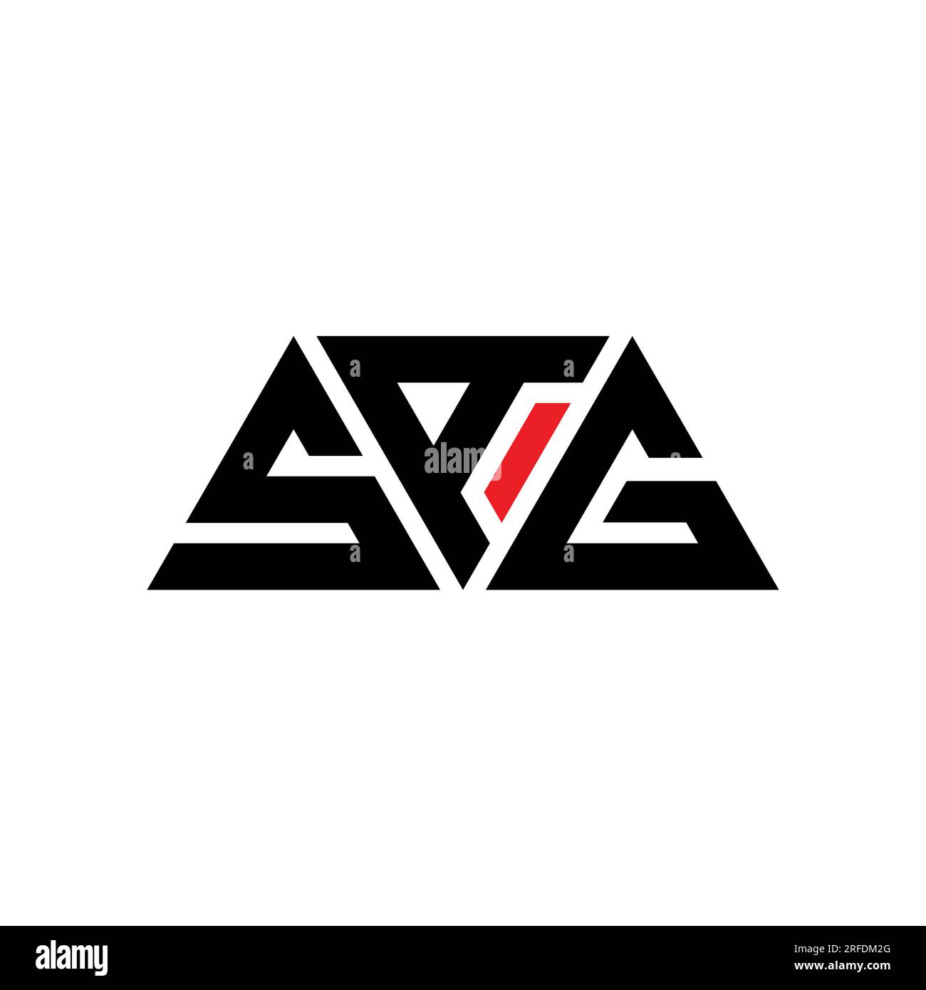 SAG triangle letter logo design with triangle shape. SAG triangle logo ...