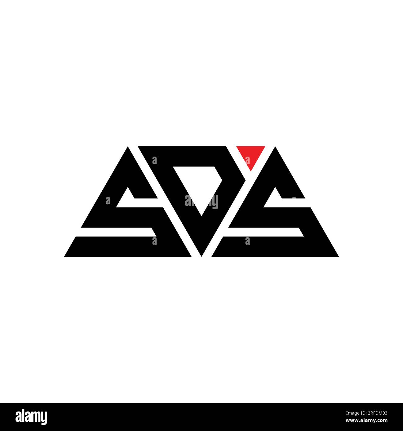 SDS triangle letter logo design with triangle shape. SDS triangle logo ...