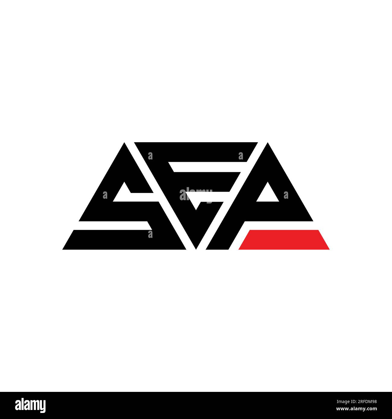 SEP triangle letter logo design with triangle shape. SEP triangle logo ...