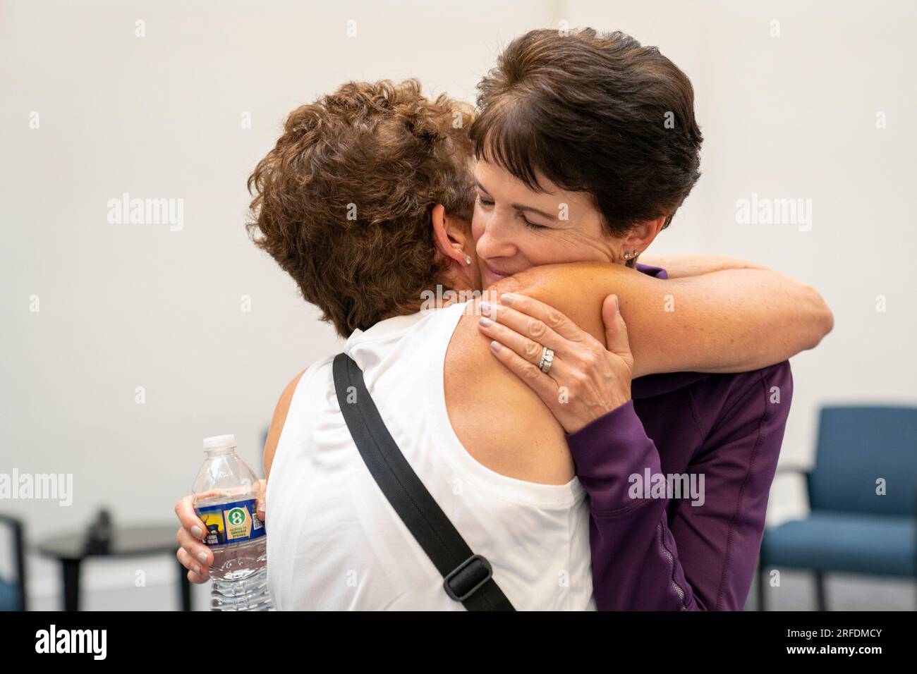 Andrea Wedner, right, daughter of Rose Mallinge, and Elyse Eichner ...
