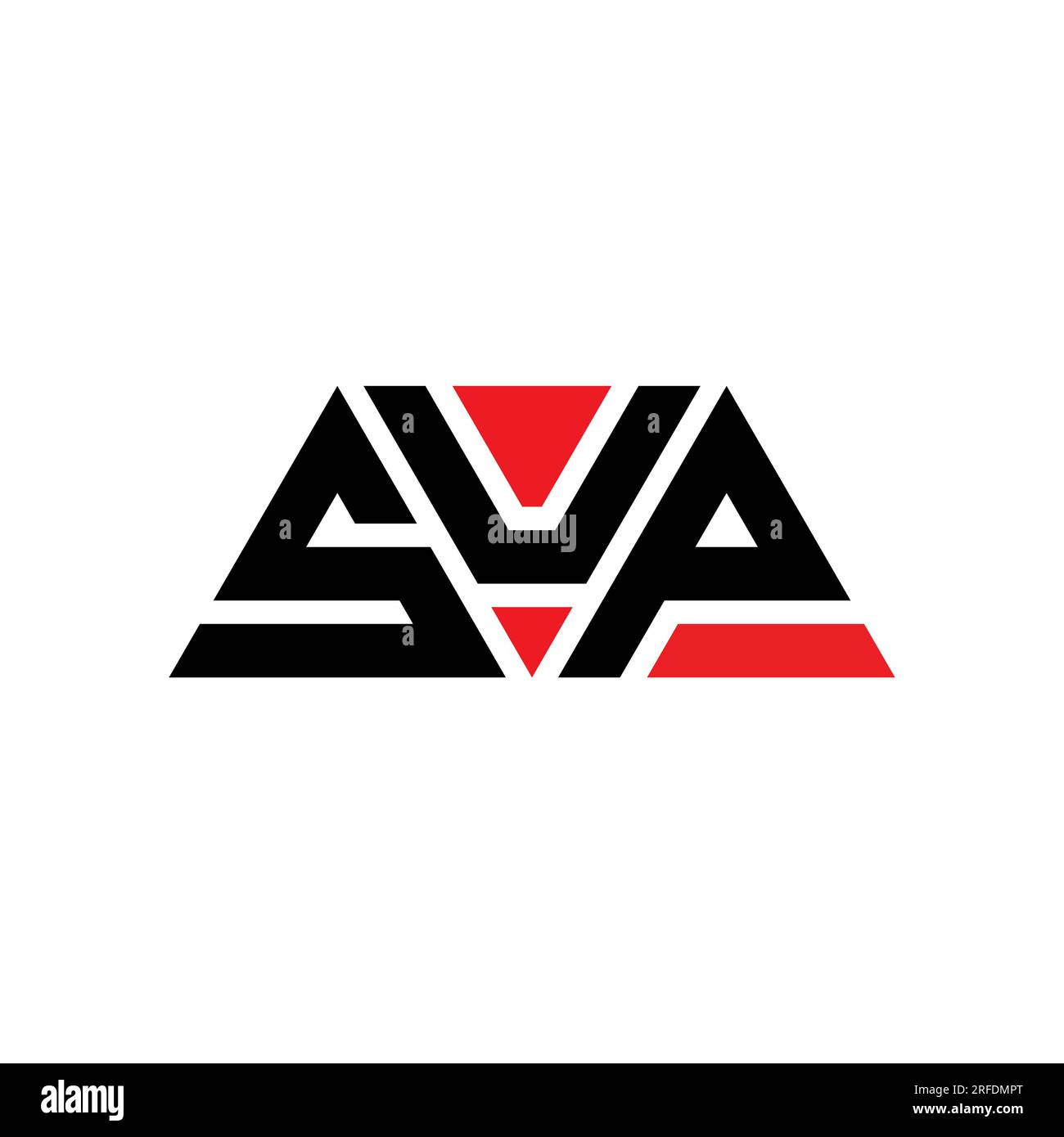 SUP triangle letter logo design with triangle shape. SUP triangle logo ...