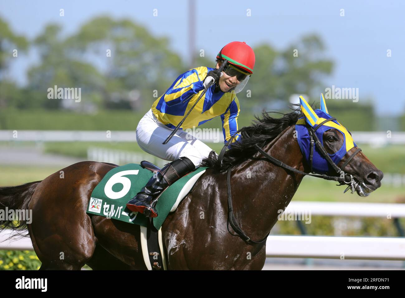 Aichi, Japan. 23rd July, 2023. Selberg and jockey Kohei Matsuyama win ...