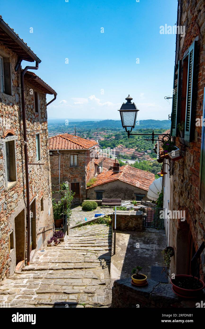 Pedestrian Alley in Collodi - Italy Stock Photo - Alamy
