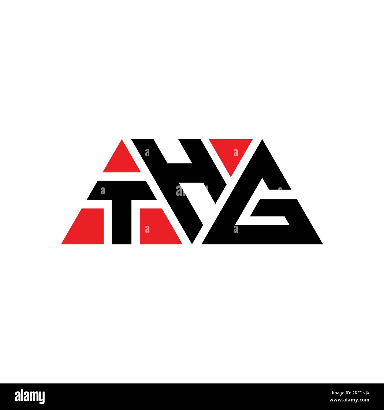 THG triangle letter logo design with triangle shape. THG triangle logo ...