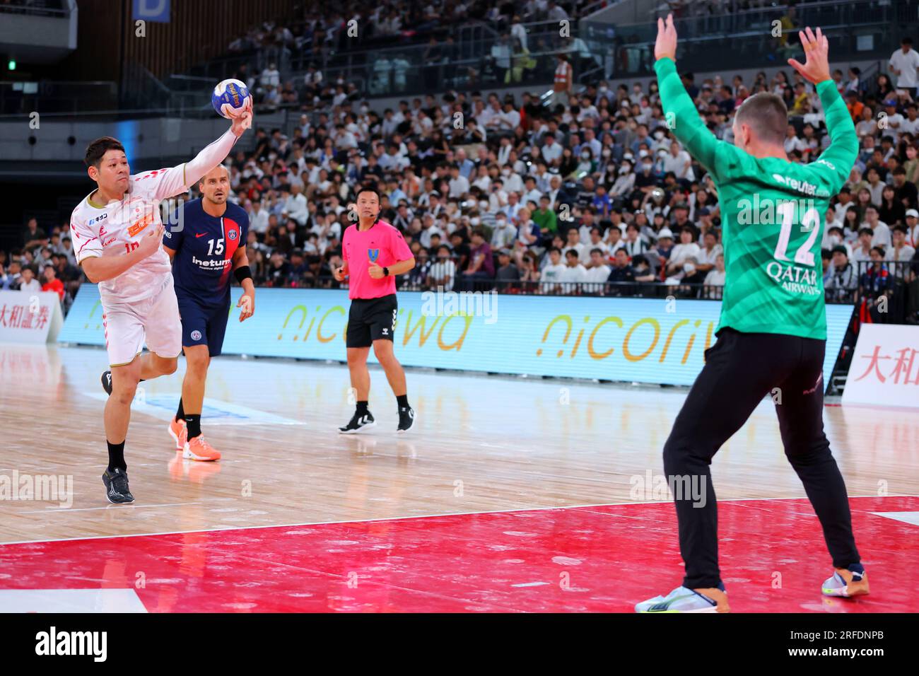 Ariake Arena Tokyo, Japan. 2nd Aug, 2023. (L-R) /Shinnosuke Tokuda (JPN ...