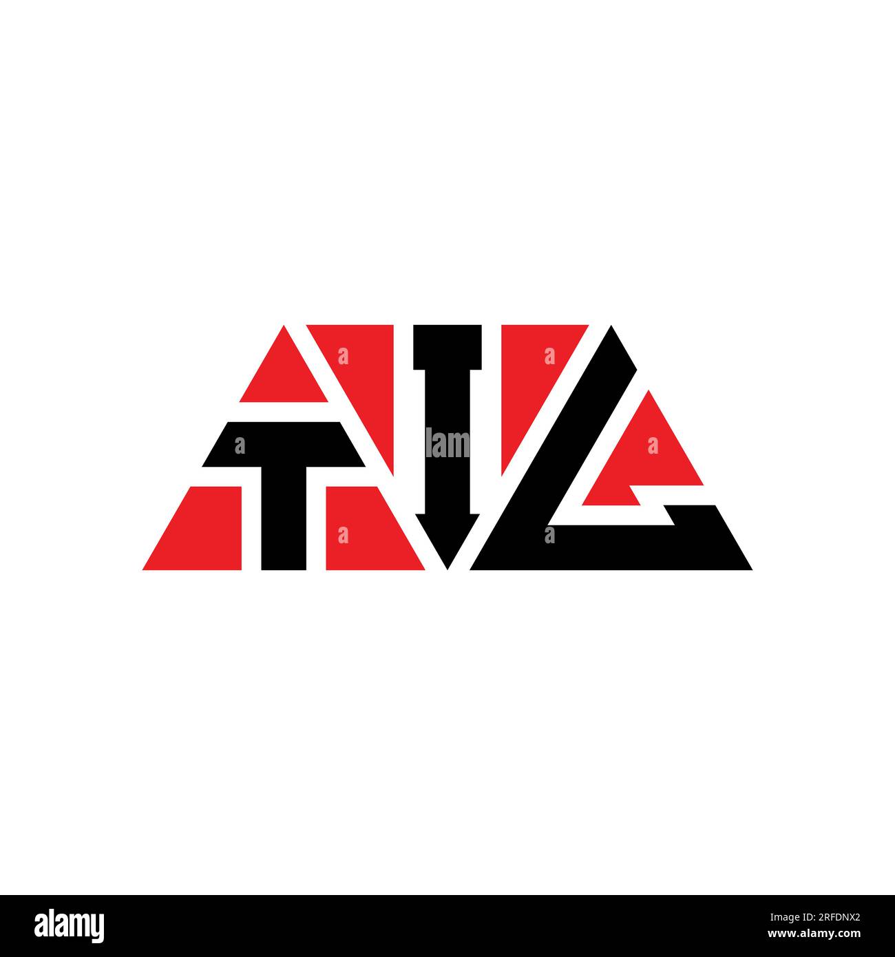 TIL triangle letter logo design with triangle shape. TIL triangle logo ...