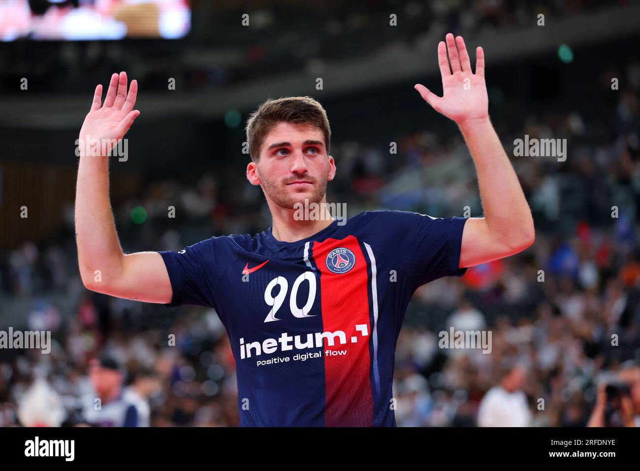 Leo Plantin (PSG), AUGUST 2, 2023 - Handball : Paris Saint-Germain ...