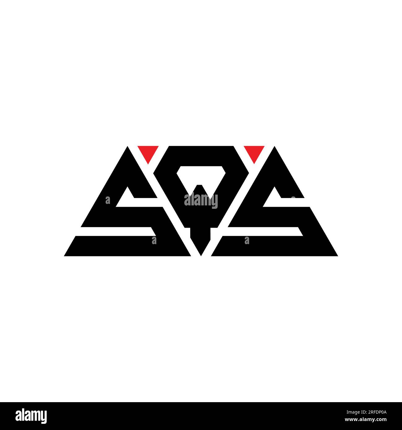 SQS triangle letter logo design with triangle shape. SQS triangle logo ...