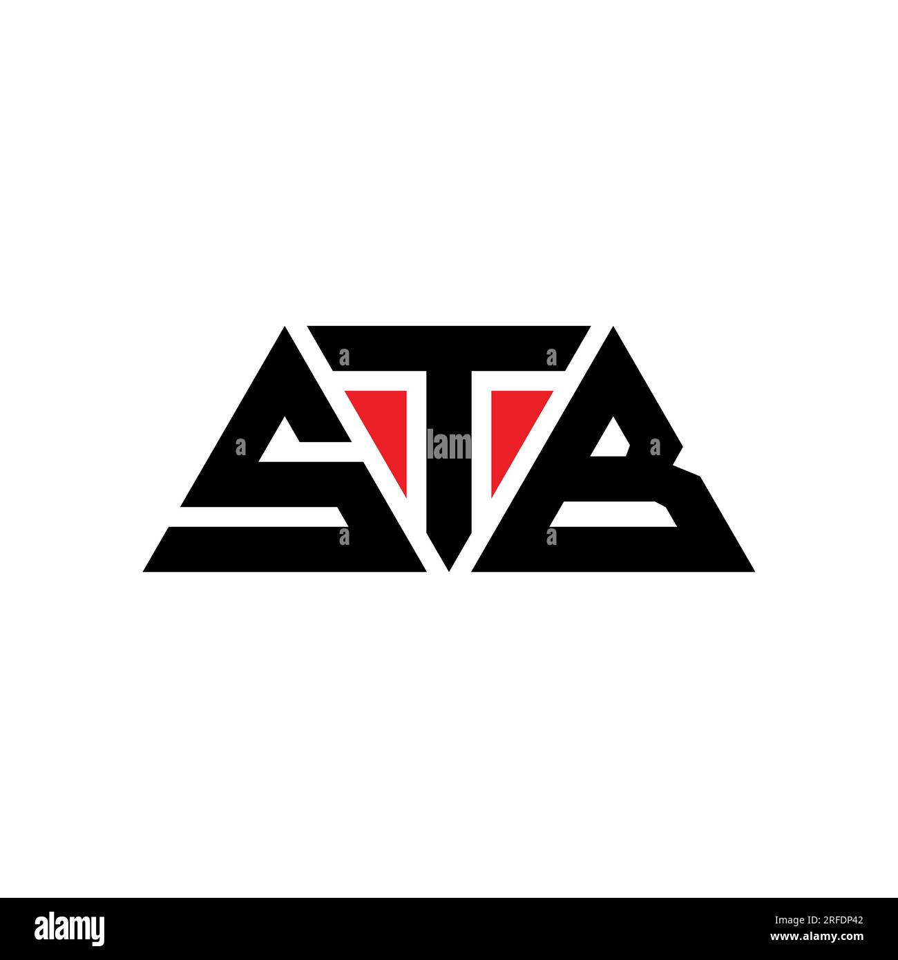STB triangle letter logo design with triangle shape. STB triangle logo ...