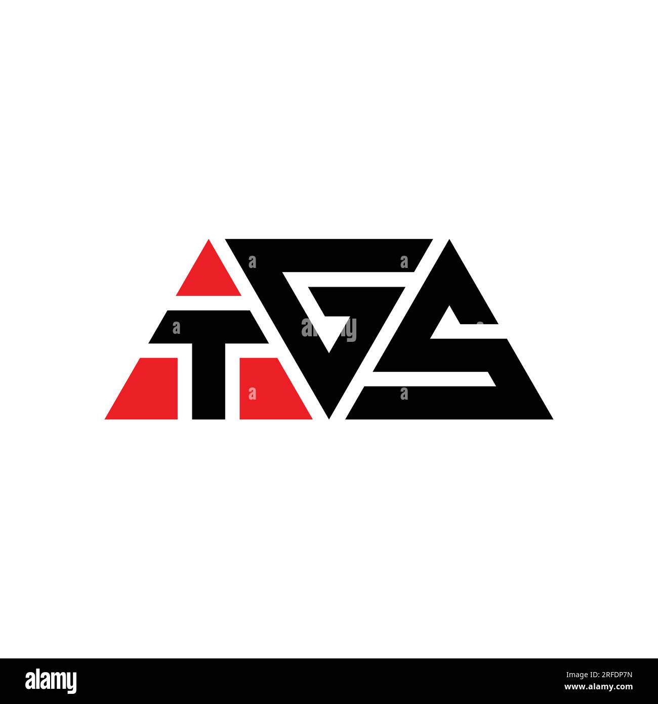 TGS triangle letter logo design with triangle shape. TGS triangle logo ...