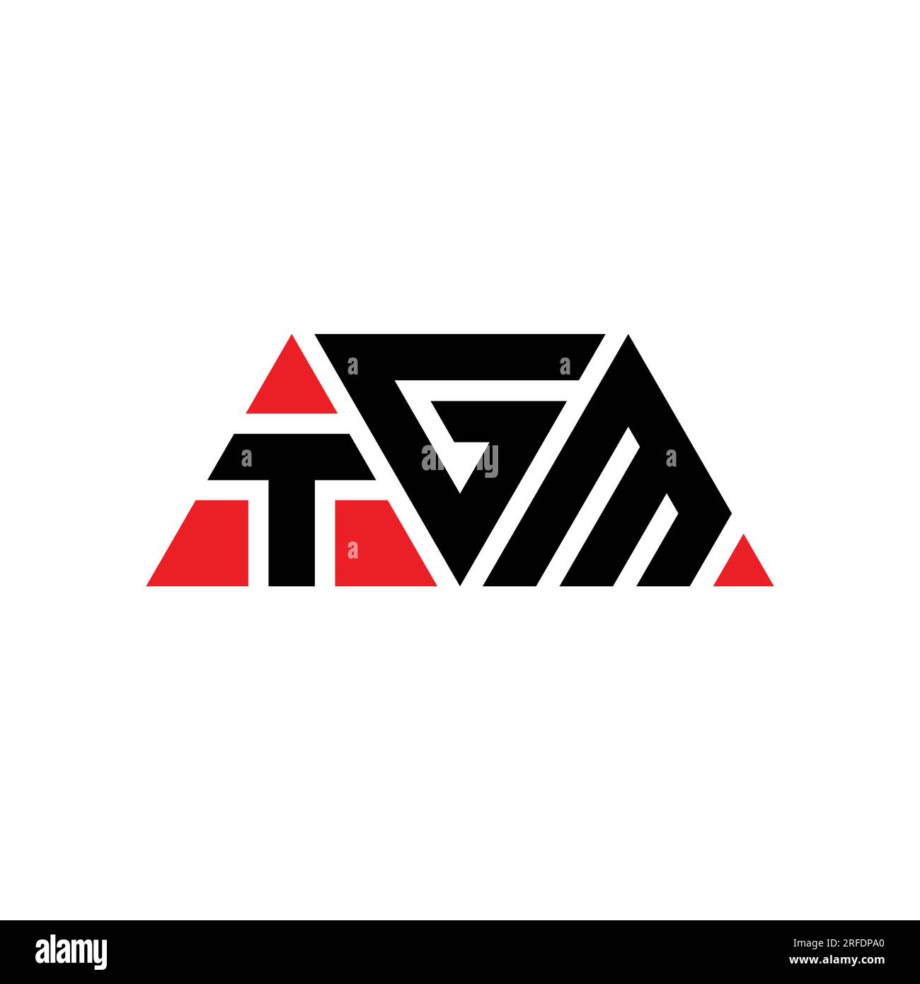 TGM triangle letter logo design with triangle shape. TGM triangle logo ...