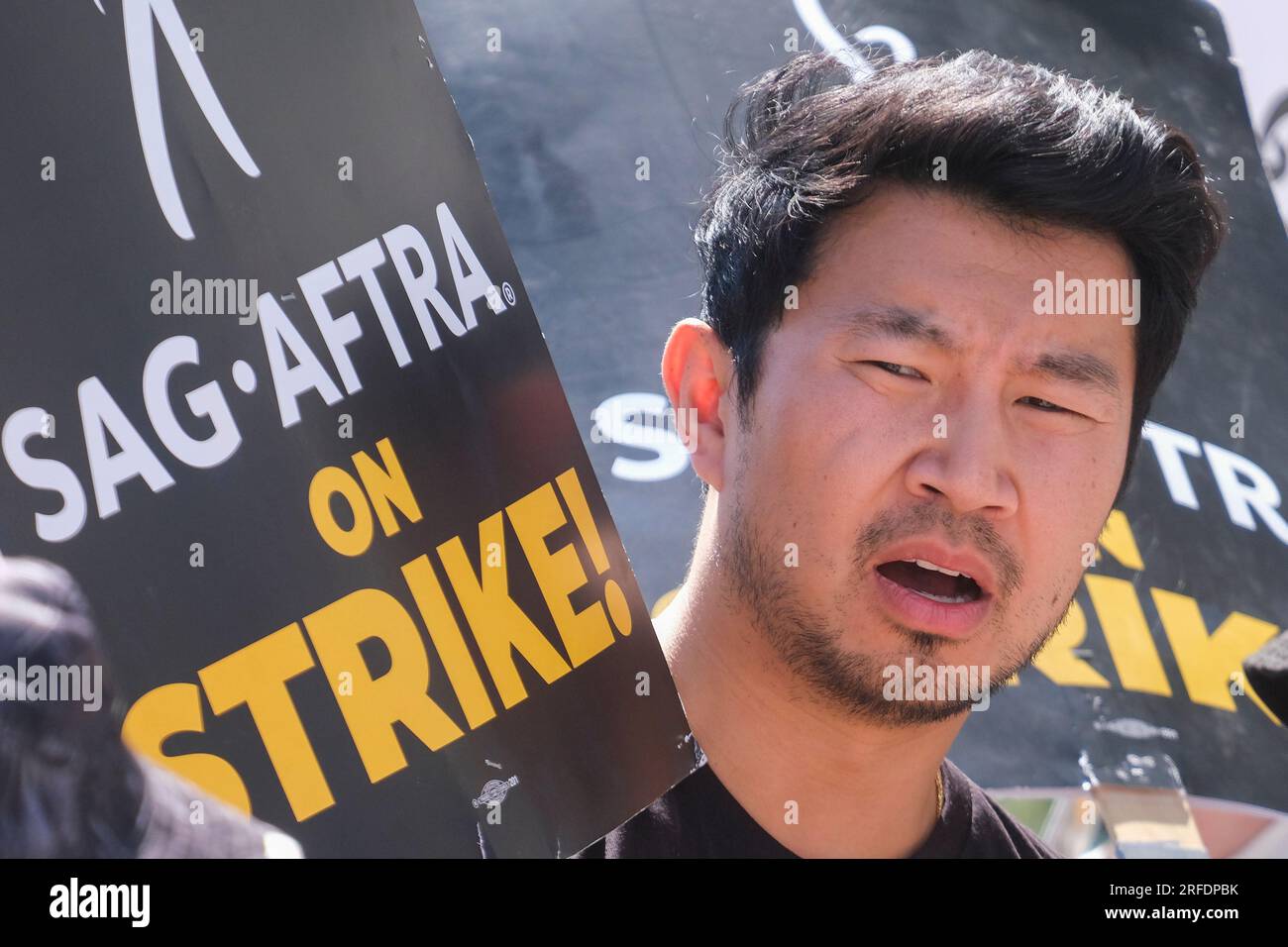 Los Angeles, United States. 02nd Aug, 2023. Actor Simu Liu joins other ...