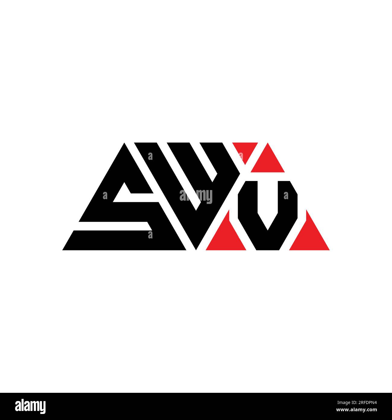 SWV triangle letter logo design with triangle shape. SWV triangle logo ...