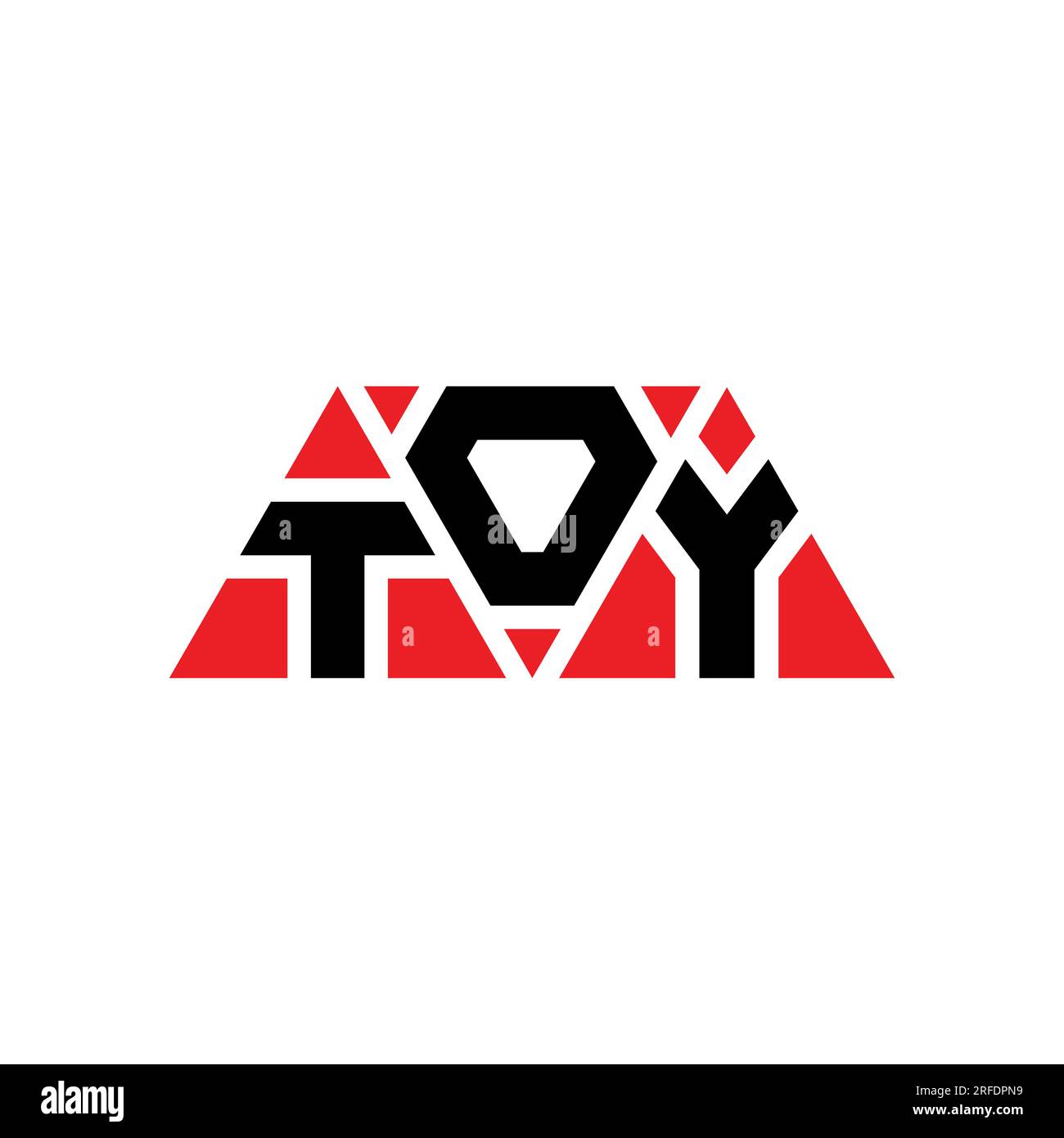 TOY triangle letter logo design with triangle shape. TOY triangle logo ...