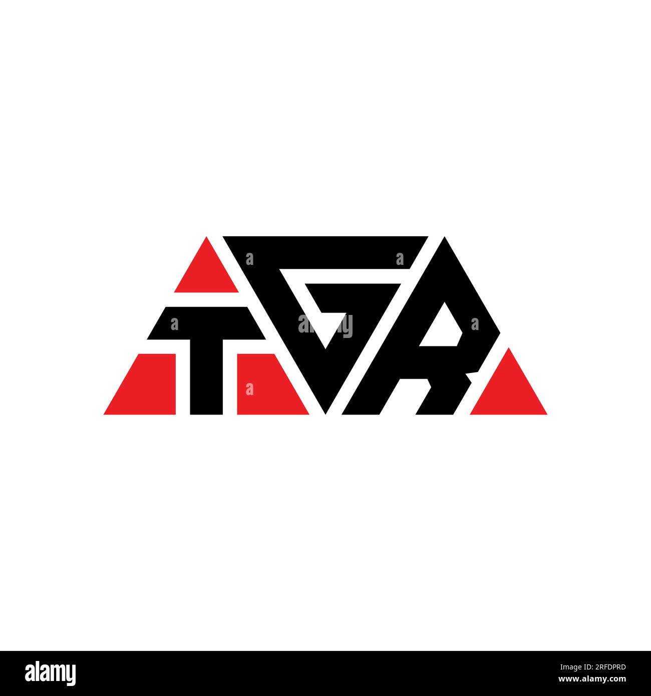 TGR triangle letter logo design with triangle shape. TGR triangle logo ...