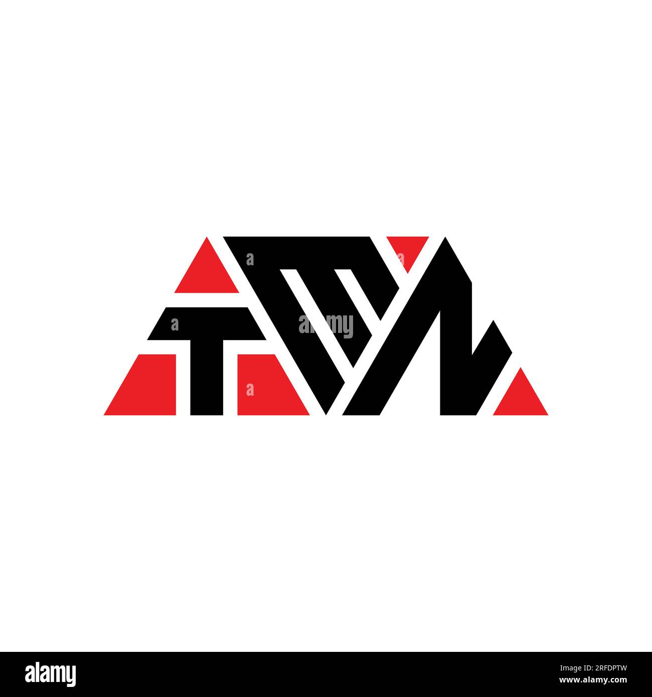 TMN triangle letter logo design with triangle shape. TMN triangle logo ...