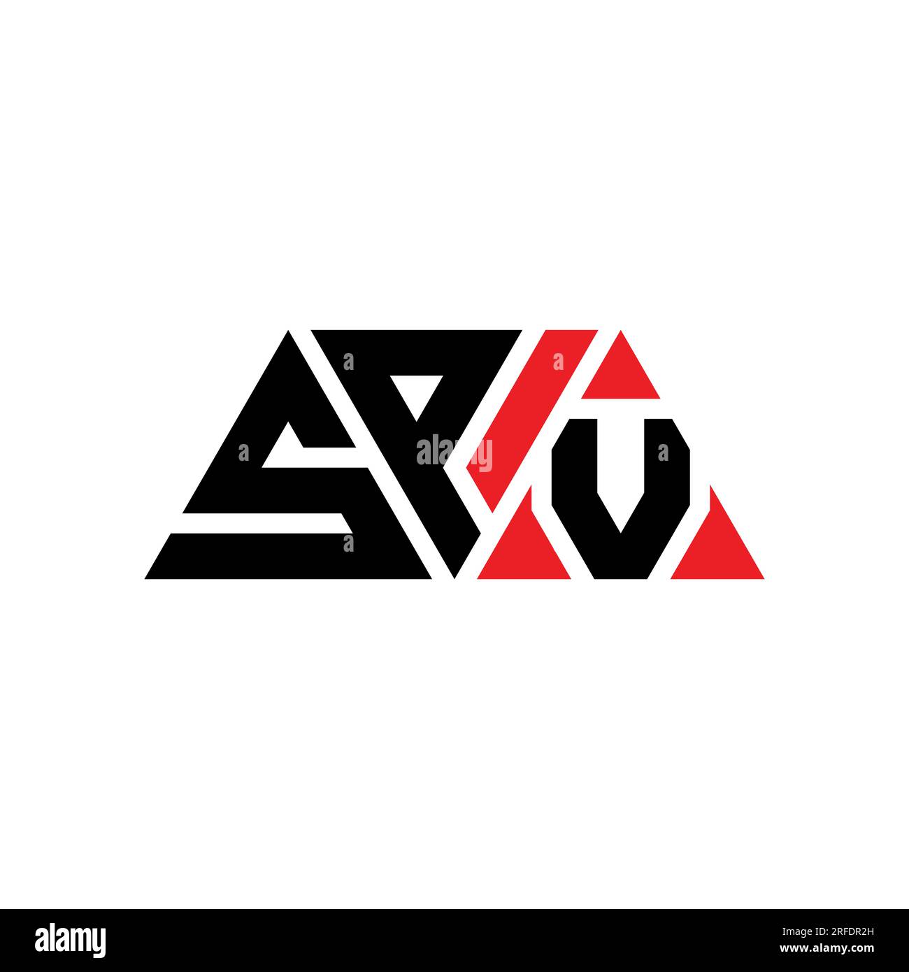 SPV triangle letter logo design with triangle shape. SPV triangle logo ...