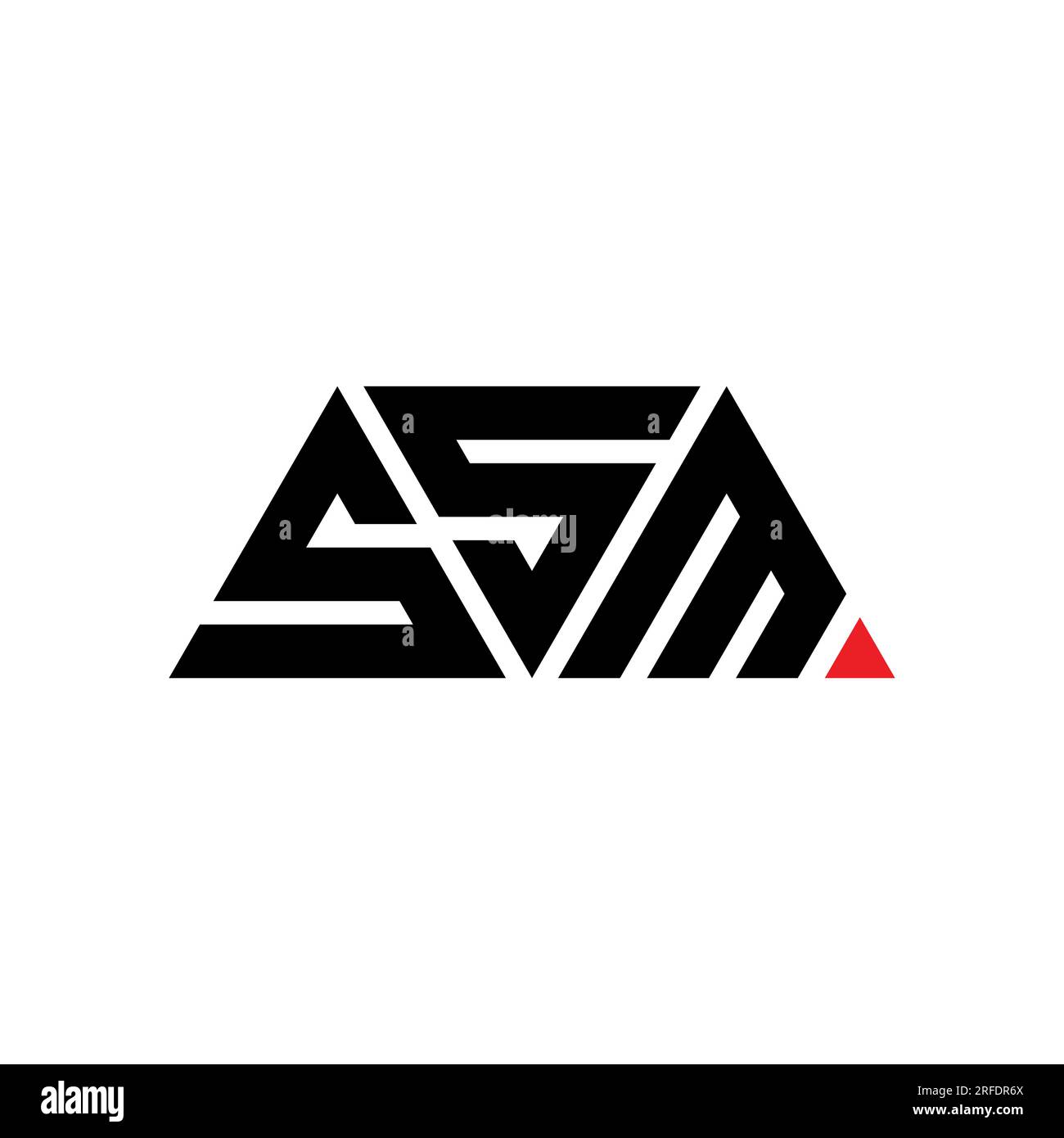 SSM triangle letter logo design with triangle shape. SSM triangle logo ...
