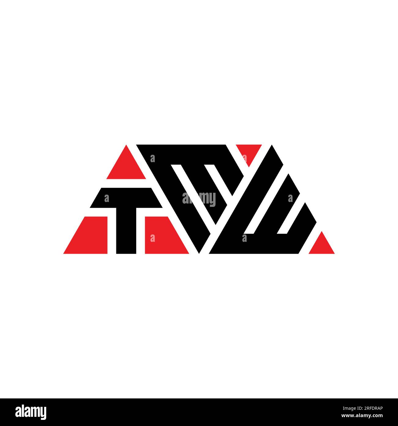 TMW triangle letter logo design with triangle shape. TMW triangle logo design monogram. TMW ...