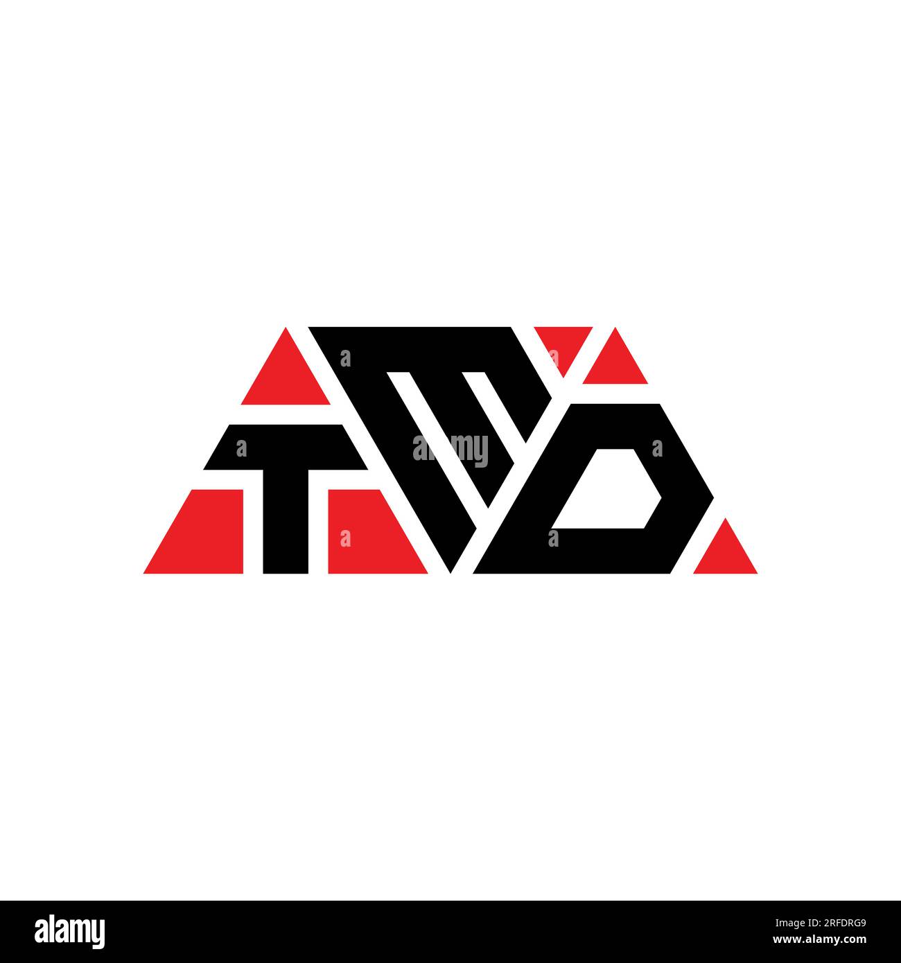 TMD triangle letter logo design with triangle shape. TMD triangle logo ...