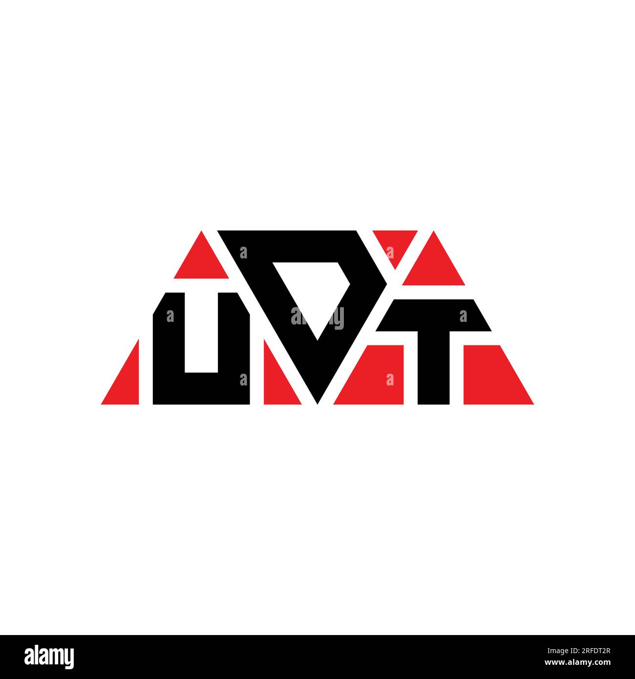 UDT triangle letter logo design with triangle shape. UDT triangle logo ...