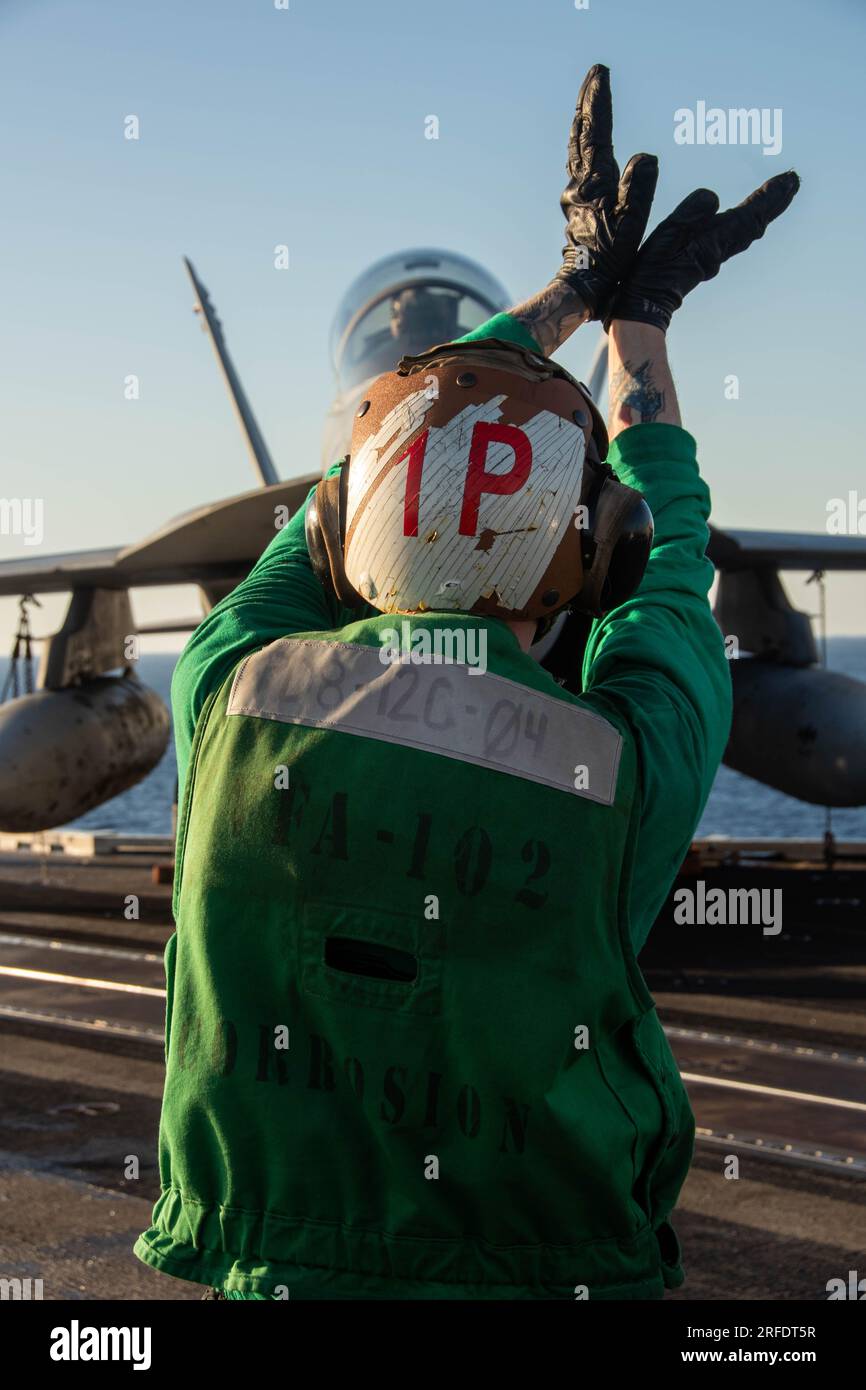 INDIAN OCEAN (Aug. 2, 2023) Aviation Structural Mechanic 3rd Class ...