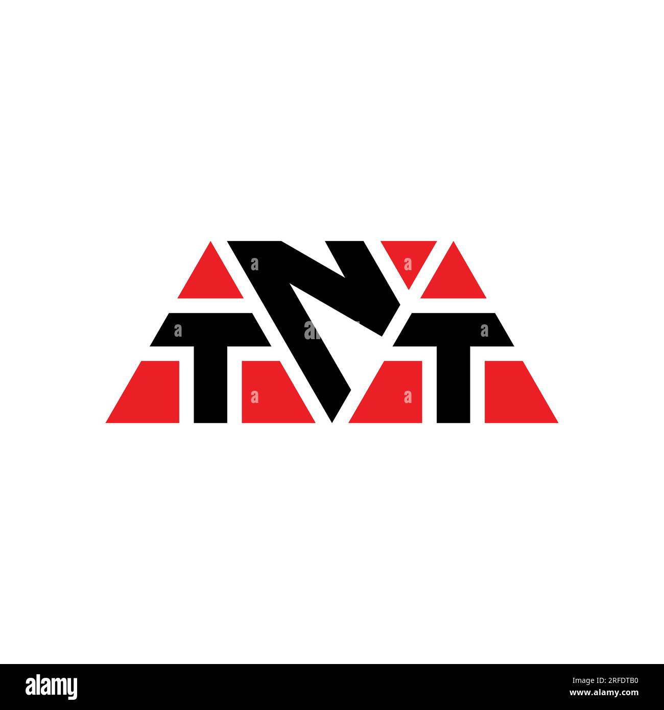 TNT triangle letter logo design with triangle shape. TNT triangle logo ...